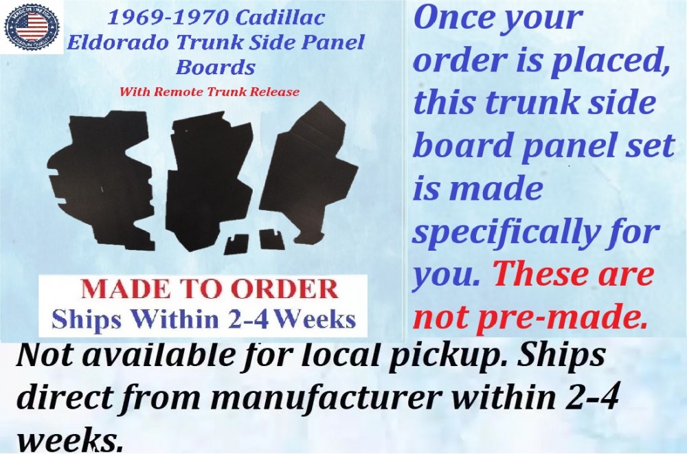 1969 1970 Cadillac Eldorado Hardtop - With Remote Trunk Lock Release ...